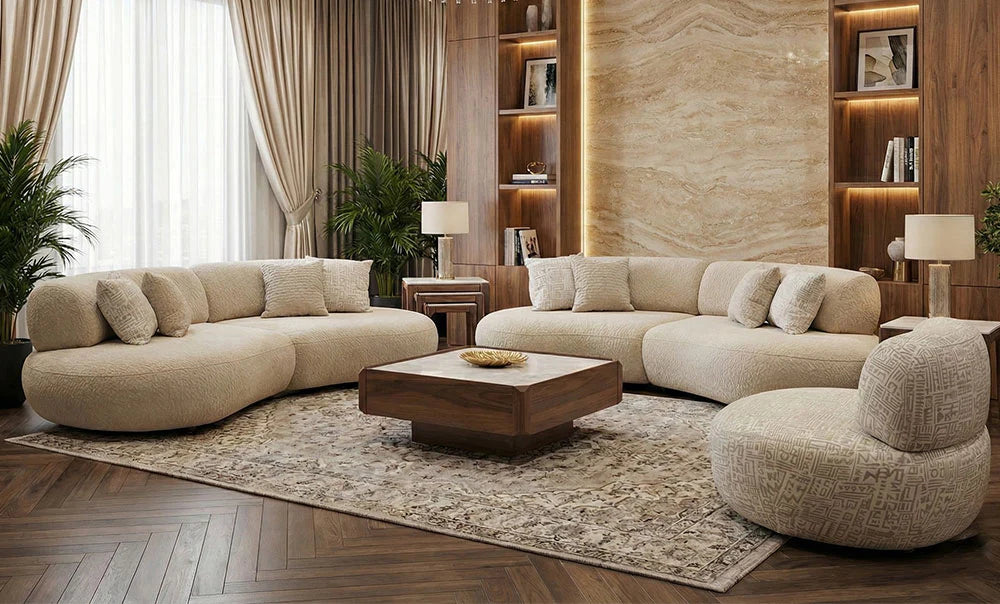 Heaven sofa set 3+3+1– MK Kabbani Furniture