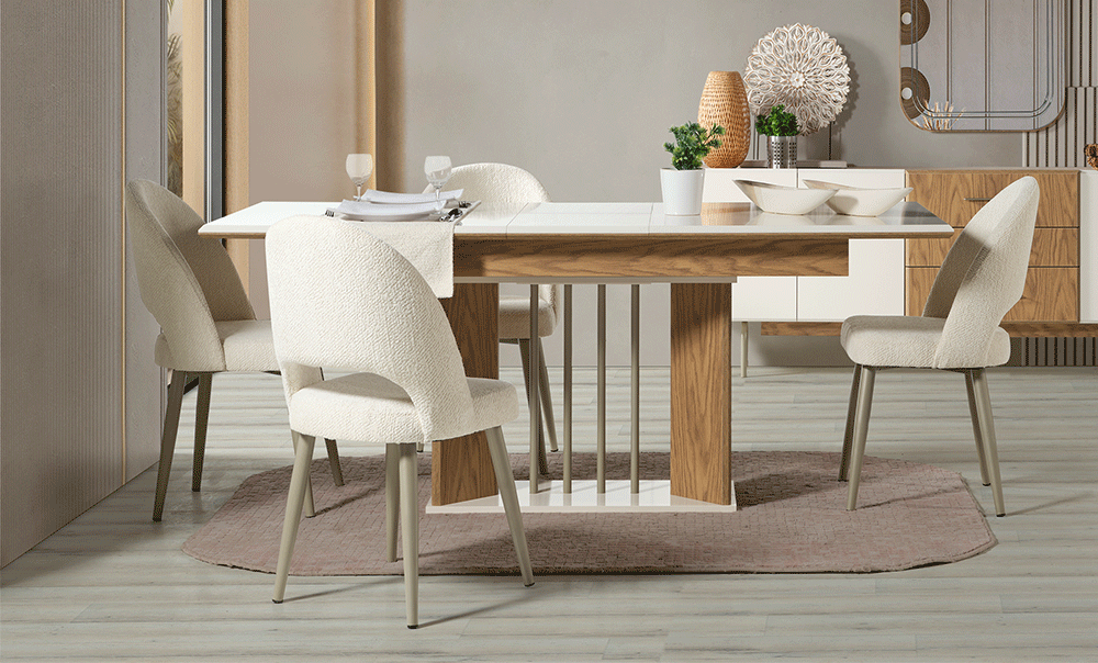 New Monaco Dining set 6 seater– MK Kabbani Furniture